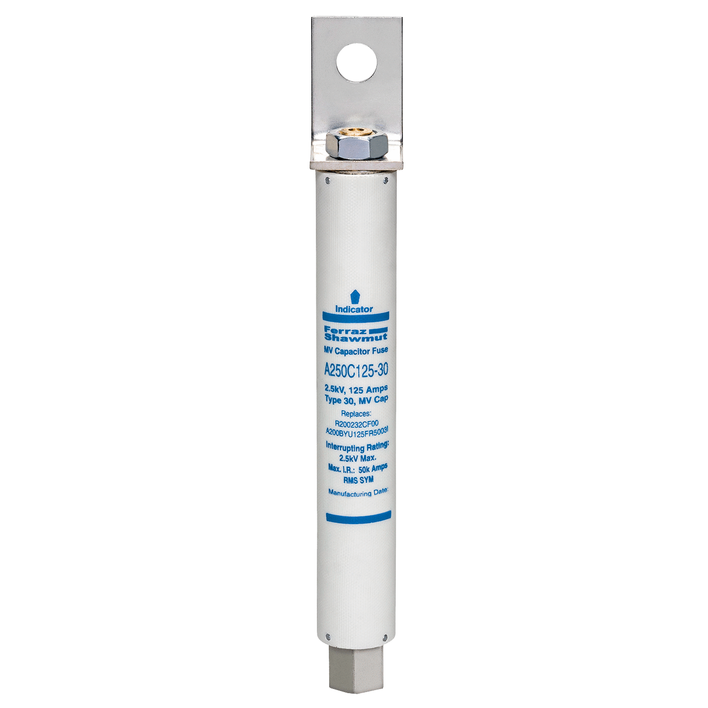 A250C25-30 - Medium Voltage Fuse 2500V 25A Capacitor Type Type 30 ...