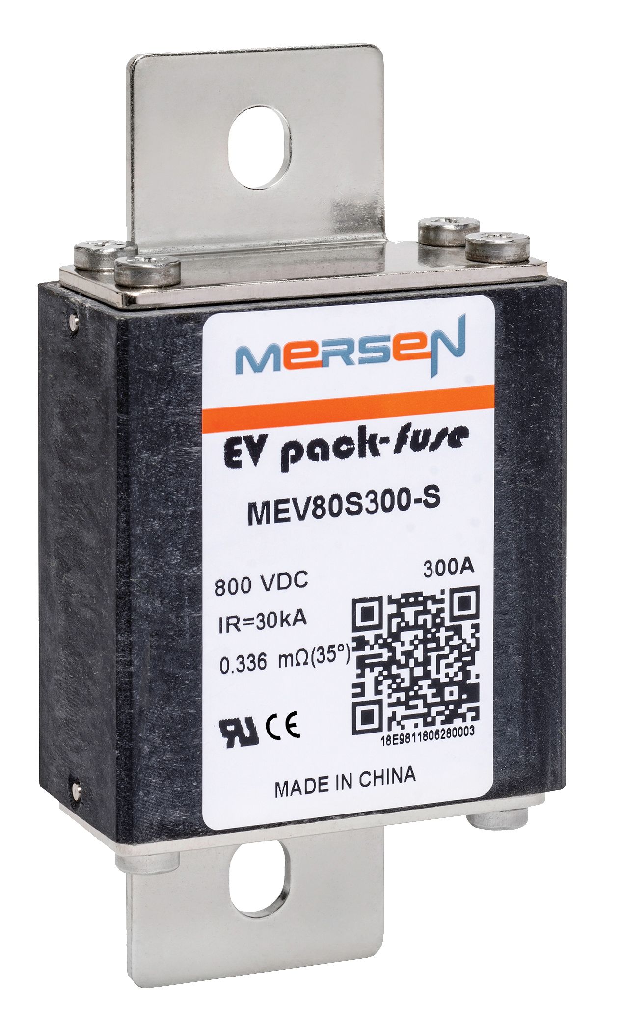 MEV80S200-S - EVpack-fuse MEV80, 800 VDC Max., L/R ≤ 1ms, 1 200 A ...