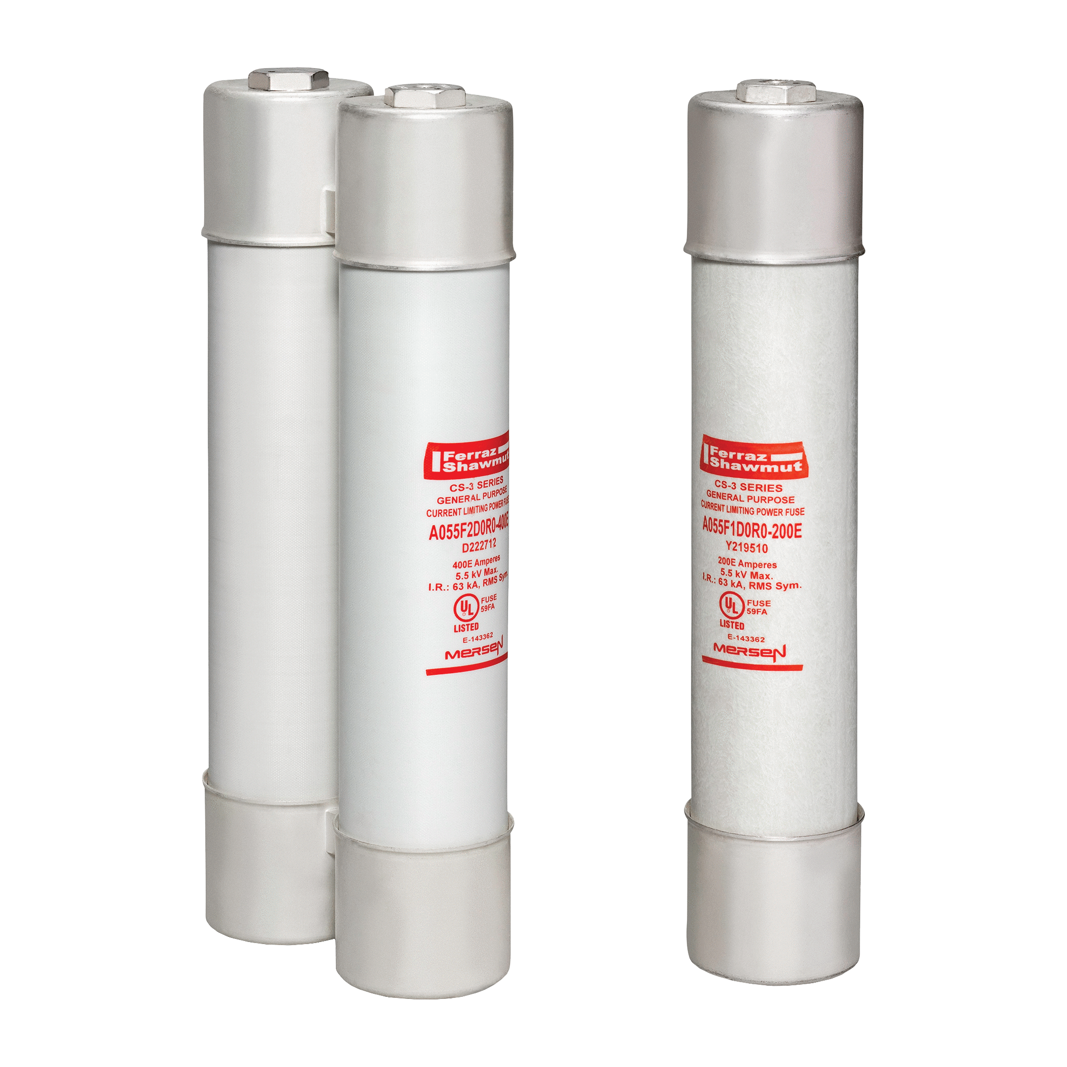 A072B2D0R0-300E - Medium Voltage Fuse 7200V 300A E-Rated Bolt-On Mount ...