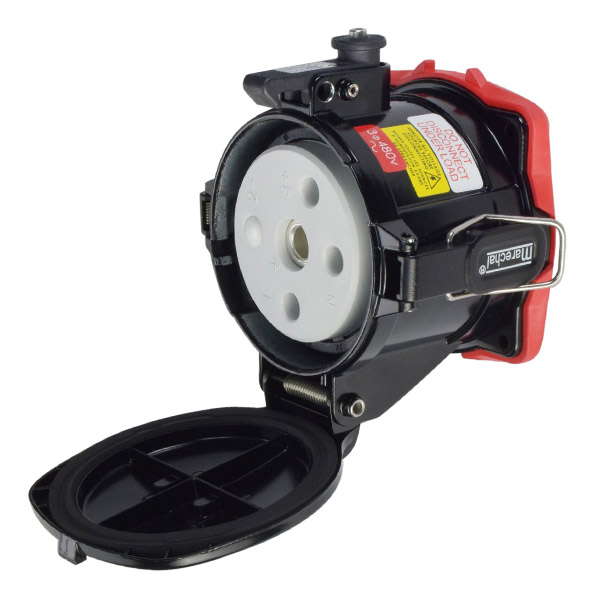 36-24043-HAZ - DS200 RECEPTACLE METAL BLACK SIZE 6 TYPE 4X 3P+G 200A ...