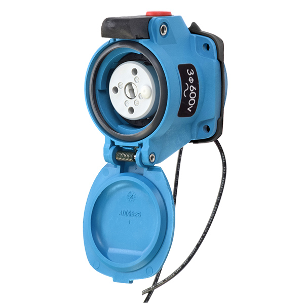 63-14143-972-843 - DSN20 RECEPTACLE POLY BLUE SIZE 1 TYPE 4X IP 69 3P+G ...