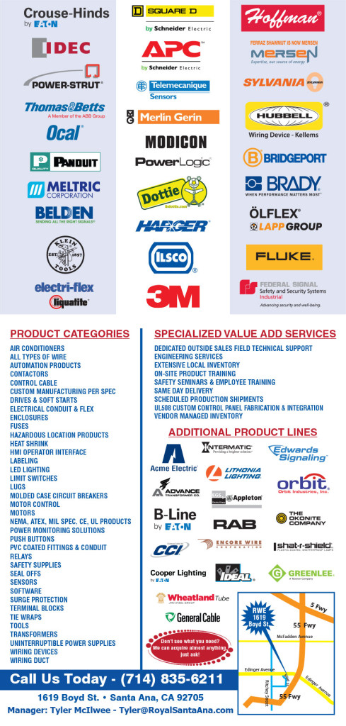 Line Card - Royal Wholesale Electric Suppliers